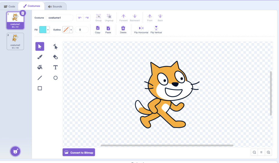 Make a Sprite walk in Scratch » All Mad Designs Blog